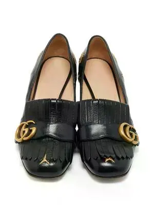 Gucci Gg Marmont Fringed Pumps