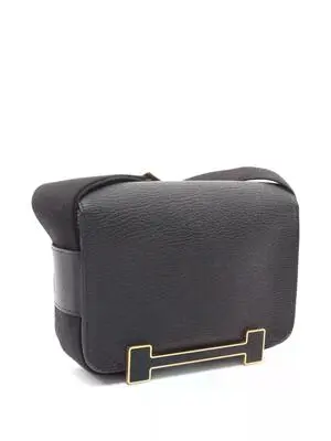 Hermès Geta Leather Shoulder Bag - Black