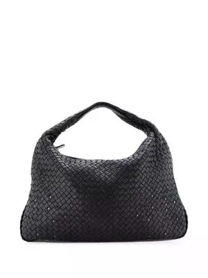 Bottega Veneta Veneta Intrecciato Nappa Large Hobo Bag - Black