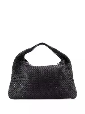 Bottega Veneta Veneta Intrecciato Nappa Large Hobo Bag - Black