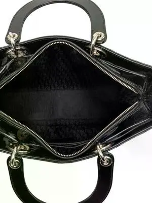 Dior 2011 Large Patent Cannage Lady Satchel