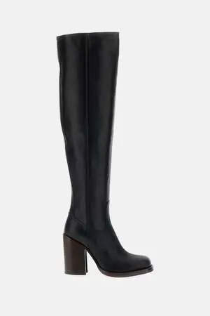 Dries Van Noten High Boots With Wide Heel - Multicolor