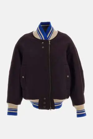 Dries Van Noten Valdi Wool Bomber Jacket - Multicolor