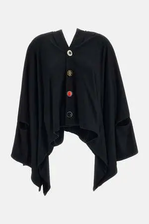 Junya Watanabe Knit Wool Cape - Multicolor