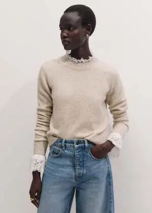 ME+EM Relaxed Crop Sweater