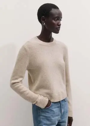 ME+EM Relaxed Crop Sweater