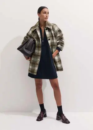 ME+EM Texture Clash Short Dress