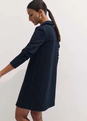ME+EM Texture Clash Short Dress