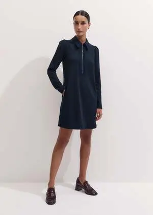 ME+EM Texture Clash Short Dress