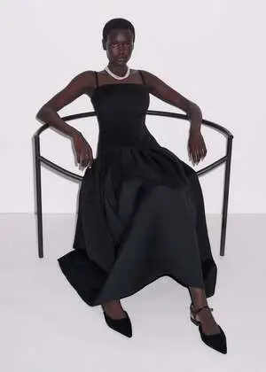 ME+EM Structured Strappy Maxi Dress