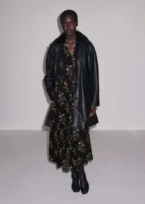 ME+EM Wild Winter Floral Print Maxi Dress With Cami + Belt
