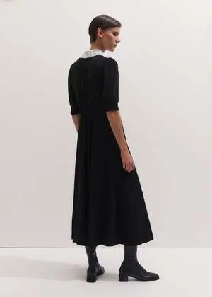 ME+EM Lace Collar Am-pm Maxi Dress