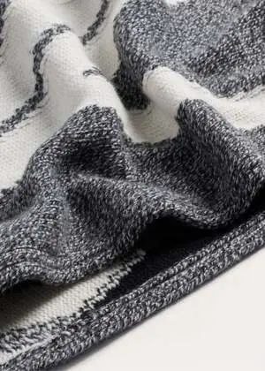 ME+EM Exploded Argyle Knit Scarf