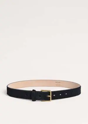ME+EM 28mm Square Buckle Belt Black