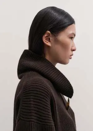ME+EM Sculptural Zip Sweater