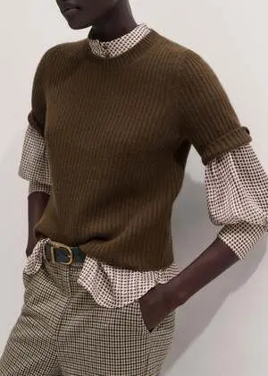 ME+EM Merino Rib Straight Knit Tee
