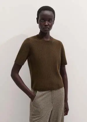 ME+EM Merino Rib Straight Knit Tee
