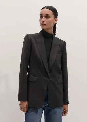 ME+EM Sharp Shoulder Blazer