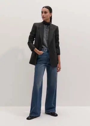 ME+EM Sharp Shoulder Blazer