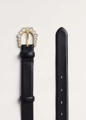 ME+EM Diamante Buckle Belt