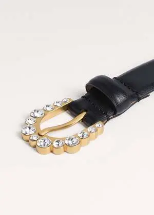 ME+EM Diamante Buckle Belt