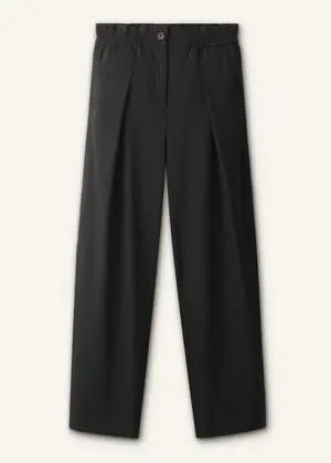 ME+EM Gathered Waist Taper Pant
