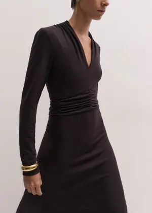 ME+EM V Neck Maxi Dress