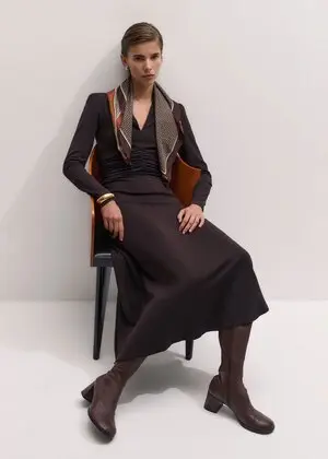 ME+EM V Neck Maxi Dress