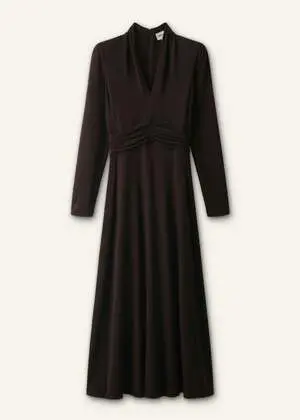 ME+EM V Neck Maxi Dress