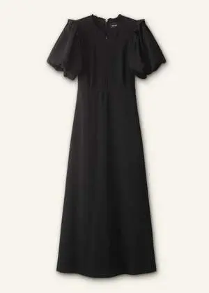 ME+EM Crepe Ruffle Sleeve Maxi Dress