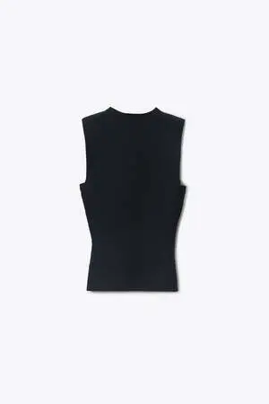 Alexander Wang Debossed Logo Tank - Black