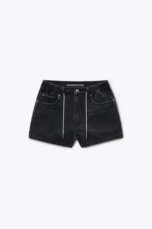 Alexander Wang Crystal Hotfix Drawcord Short