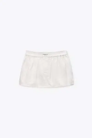 Alexander Wang Mid-rise Mini Boxer Skort - White