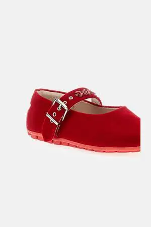 Simone Rocha Mary Jane Ballerina With Crystals