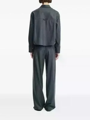 Maria Mcmanus Button-sleeve Cropped Shirt