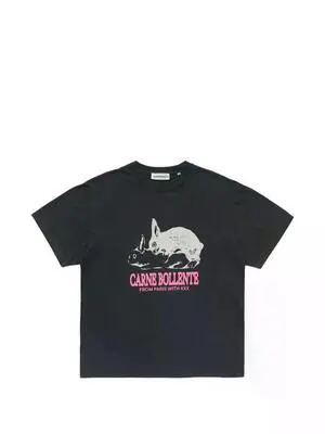 CARNE BOLLENTE Bunny Style Graphic-print T-shirt - Black