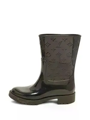 LOUIS VUITTON Monogram Embossed Rain Boots