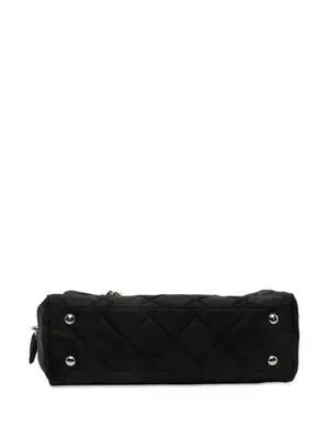 Prada 2013-2026 Impuntu Tessuto Chain Tote Bag - Black