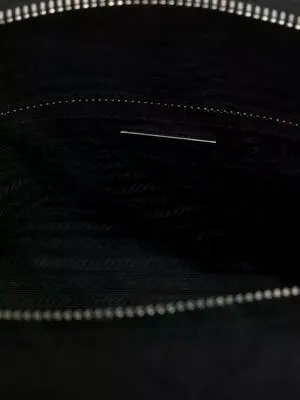 Prada 2013-2026 Impuntu Tessuto Chain Tote Bag - Black