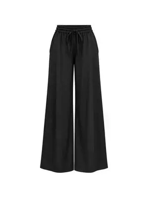 KAOS Drawstring Palazzo Pants - Black