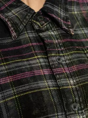 R13 Plaid-pattern Button-down Shirt