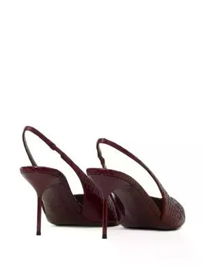 Paris Texas Lidia Python-print Leather Pumps