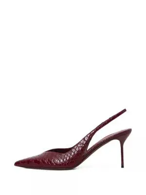 Paris Texas Lidia Python-print Leather Pumps