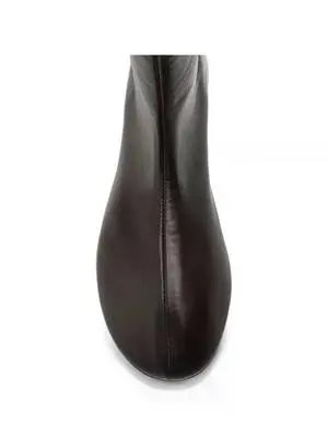 Dear Frances Rear-zip Leather Ankle Boots