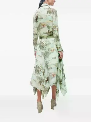 Tory Burch Printed Chiffon Skirt