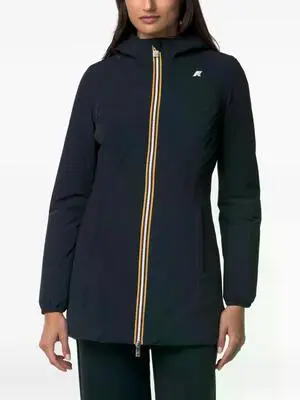 K-WAY Logo-patch Hooded Coat