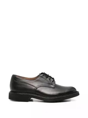 TRICKER'S Leather Derby Shoes - Black