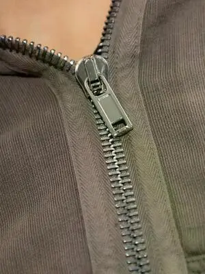 Rick Owens Cropped Zip-up Hoodie