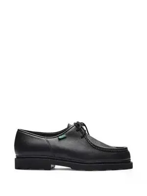 Paraboot Michael Grain-leather Derby Shoes - Black