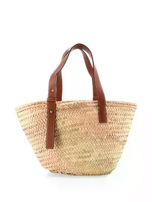Loewe Basket Raffia Medium Tote Bag - Neutrals